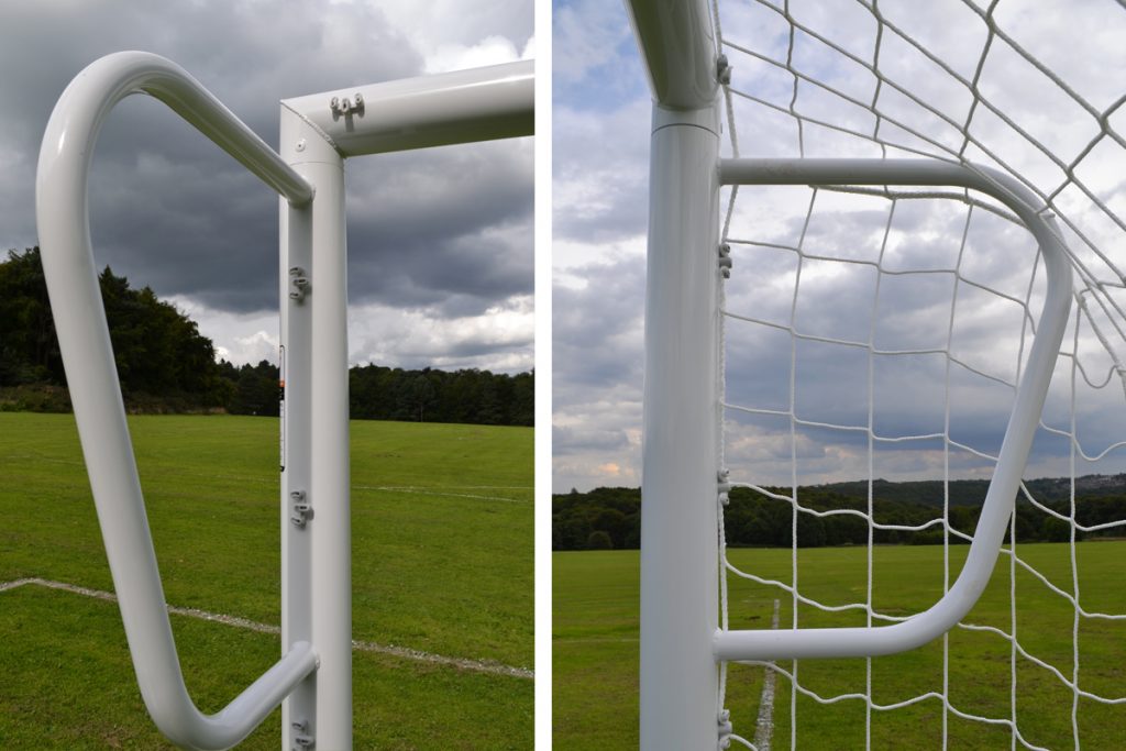Socketed 11-a-side full-size Football Goal - Goalfix Sports